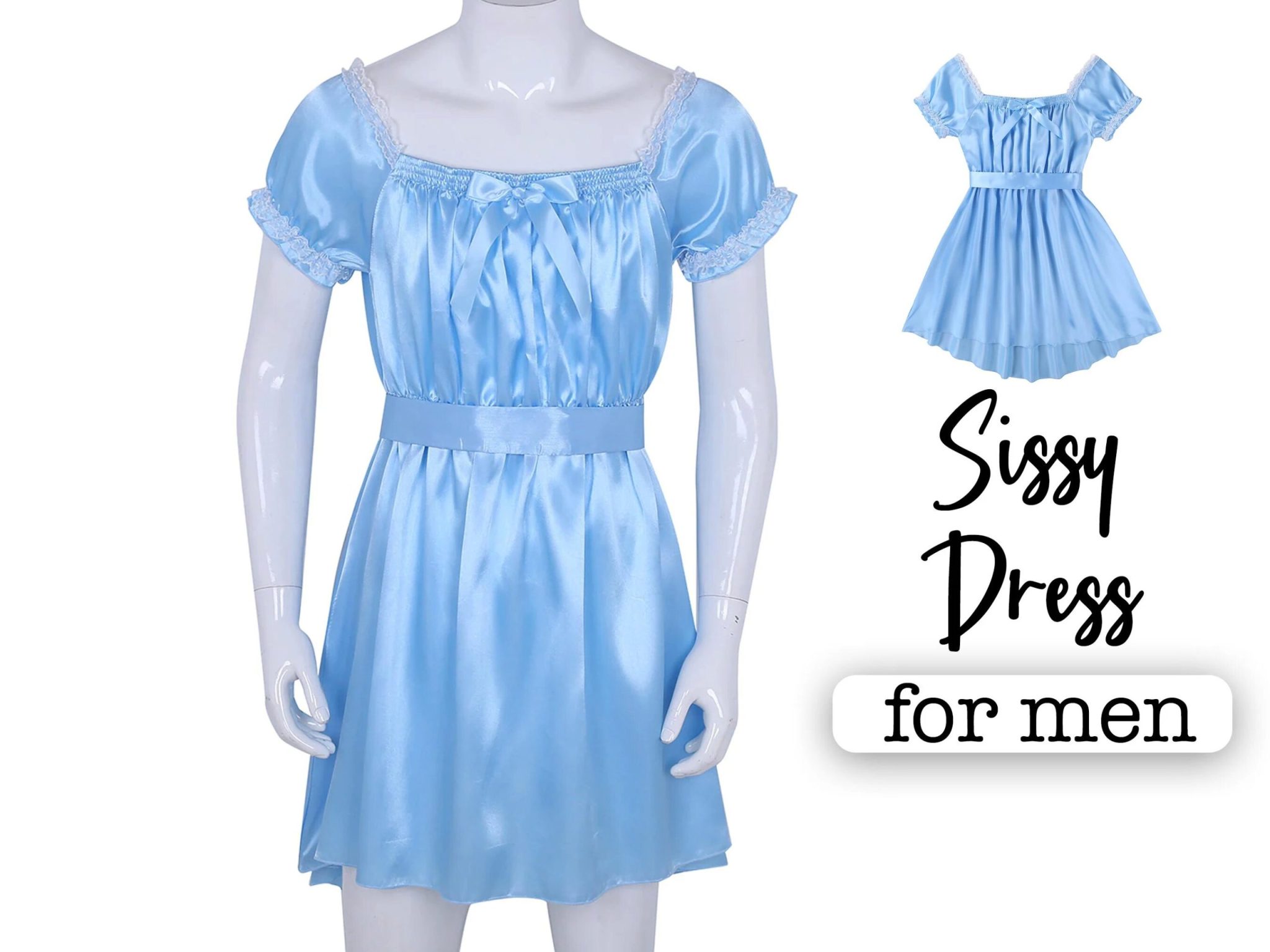 Satin Adult Sissy Dress The Art Of Crossdressing