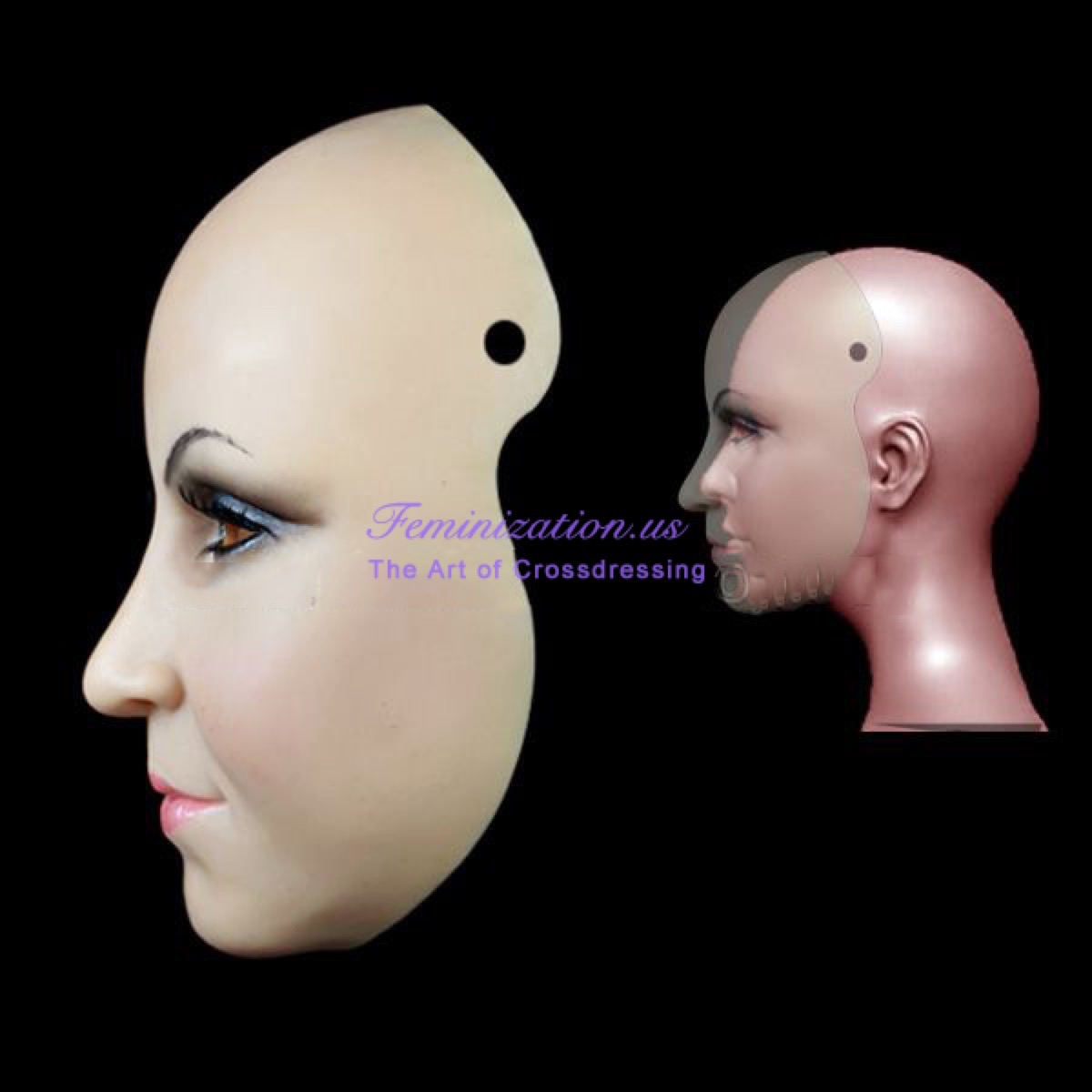 Semi Mask Anna - feminization.us - The Art of Crossdressing